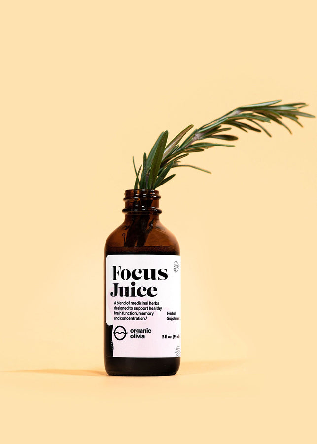 Focus Juice: Natural Herbs for Focus & Memory | Organic Olivia
